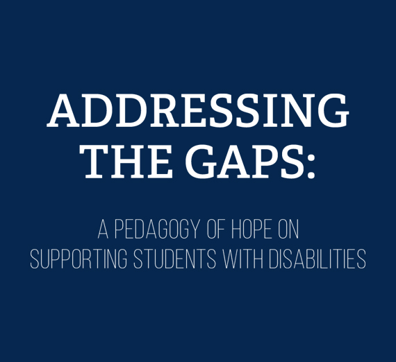 Addressing the Gaps: A Pedagogy of Hope on Supporting Students with ... Addressing the Gaps: A Pedagogy of Hope on Supporting Students with ...