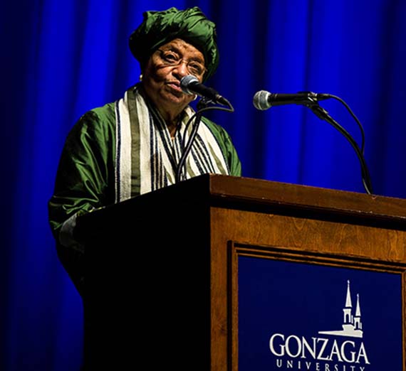 Ellen Johnson Sirleaf | Gonzaga University